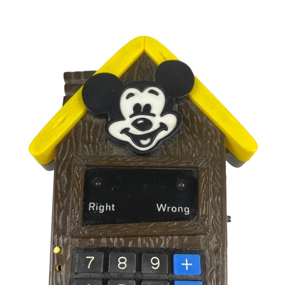Disney | Toys | Vintage Mickey Mouse School Quiz Calculator 98 Unisonic ...